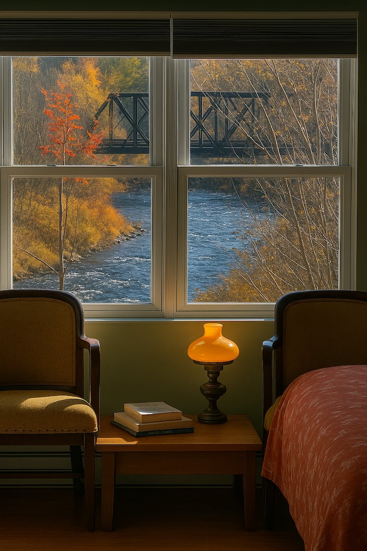 Downtown Littleton Studio W/ Scenic River View - Littleton, NH