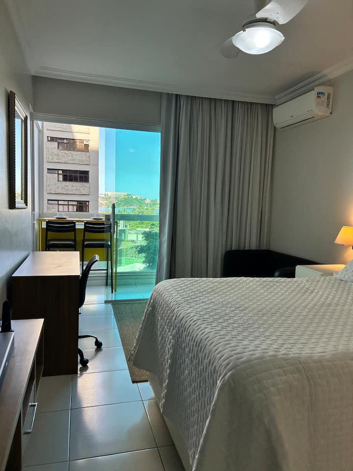 Lindo Studio C/ Vista Mar Na Praia Do Canto - Vitoria