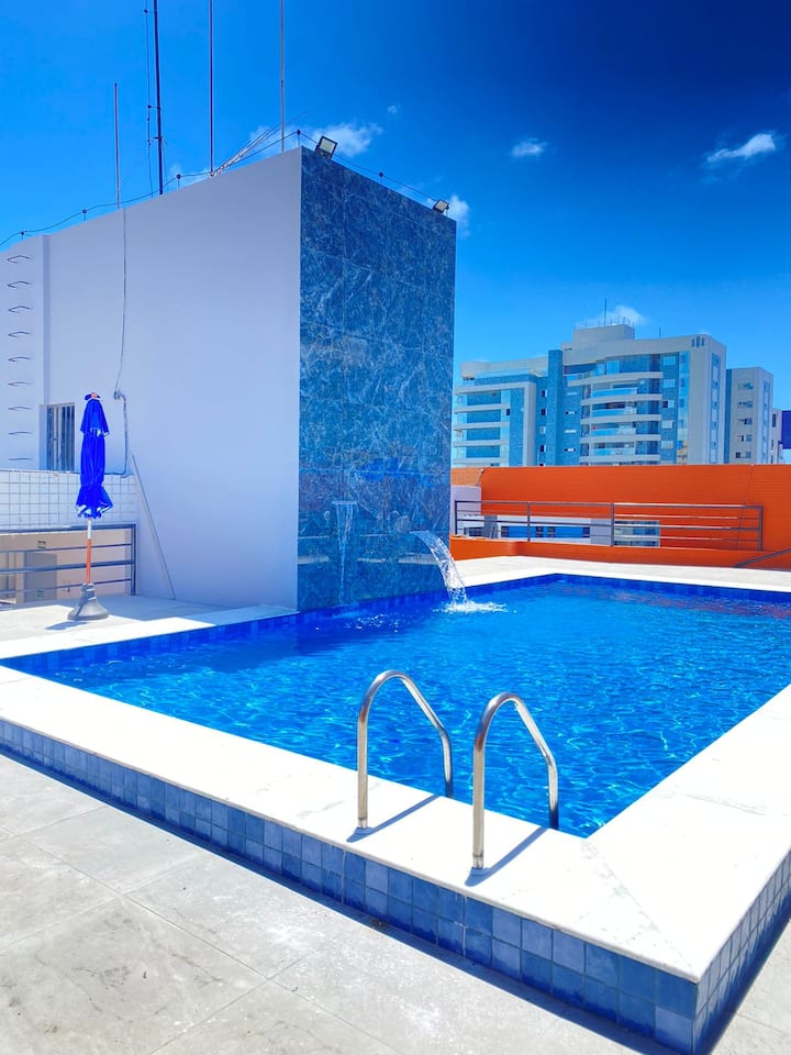 Jatiúca| Piscina •Academia • 100m Da Praia - Maceió