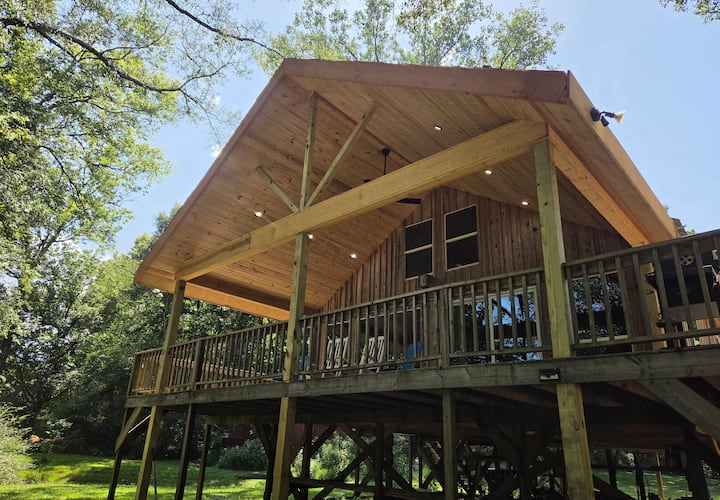 Fall Cabin | Private River Views + Fire Pit - Alabama