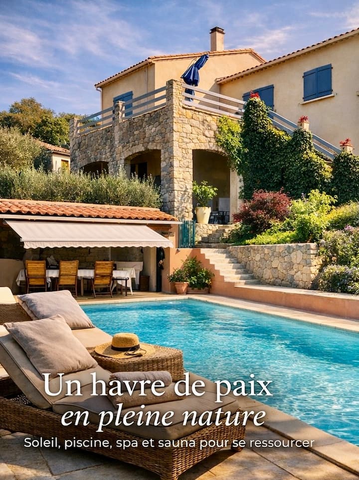 Le Domaine Des Oliviers-piscine-jacuzzi-sauna-clim - Alès