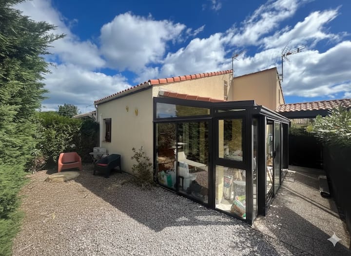 Maison Mitoyenne / Véranda Résidence Avec Piscine - Torreilles