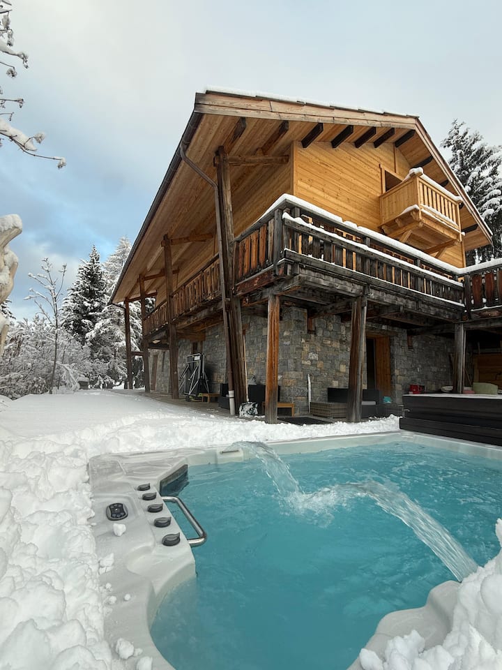 Chalet 24 Pers Vue Pistes De Ski, Piscine, Jacuzzi - Vars