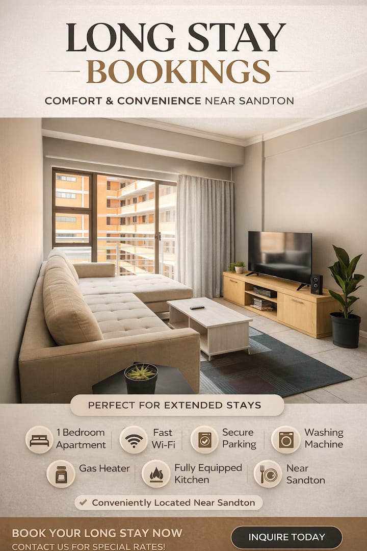 Triple Cs | Comfy | Cozy | Contemporary Apartment - Randburg