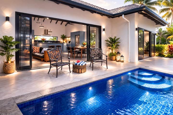 2br Private Villa | Private Pool |5 Min To Airport - 나디