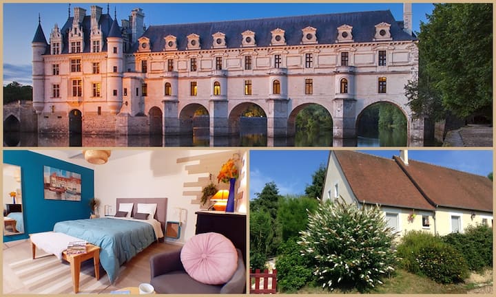 Duplex Privé à Chenonceaux Mitoyen à Notre Maison. - Chenonceaux