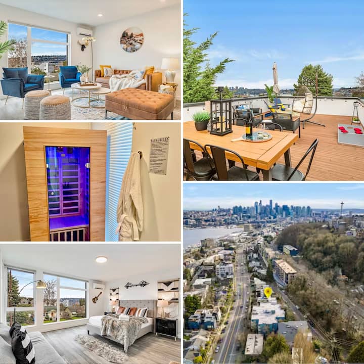 Queen Anne Rooftop • Skyline Views • Near Stadiums - Seattle