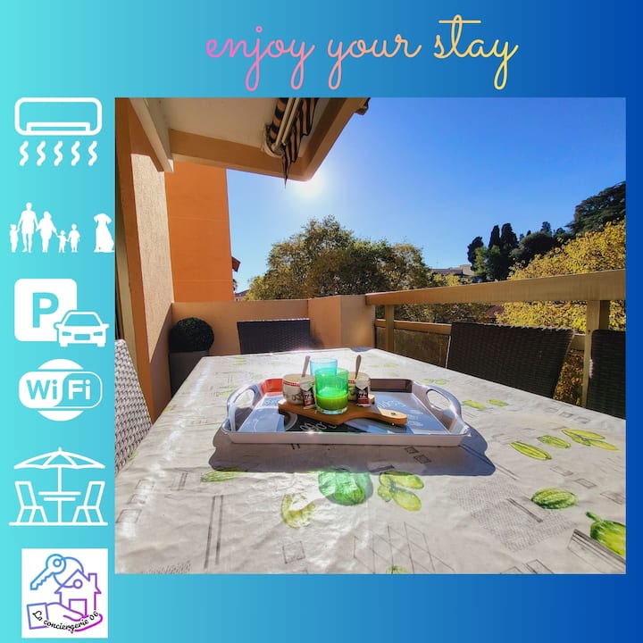 Charmant 2 Pièces à Cannes – Clim, Wifi, Parking - Cannes