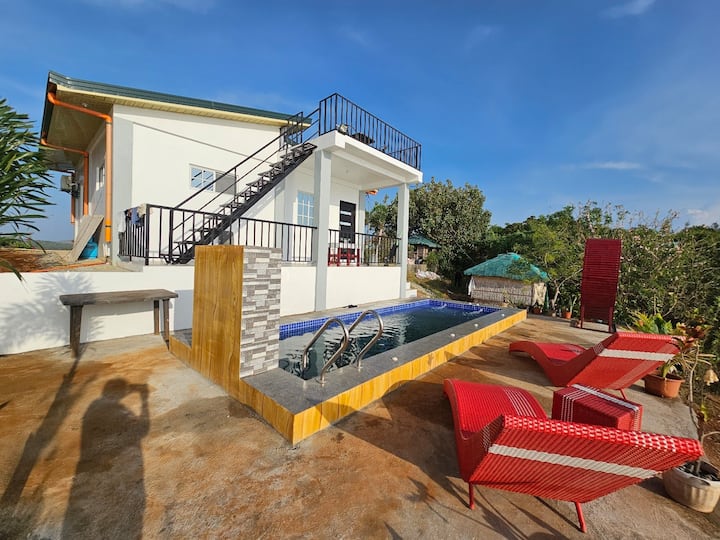 Masamirey Hilltop With Pool & Beach Access/wifi - Sual