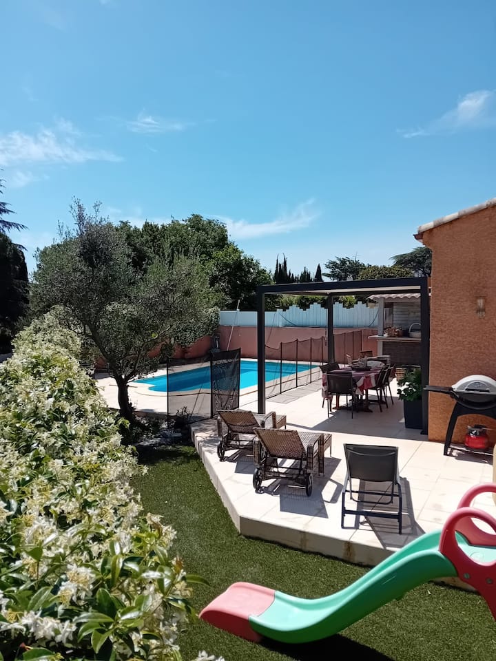 Agreable Villa Avec Piscine Privée - Béziers