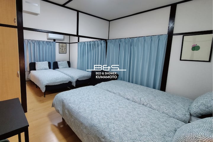 B1【102】熊本駅や繁華街から徒歩圏内、築50年のapをリノベーション阿蘇高千穂などの観光拠点に！ - Kumamoto