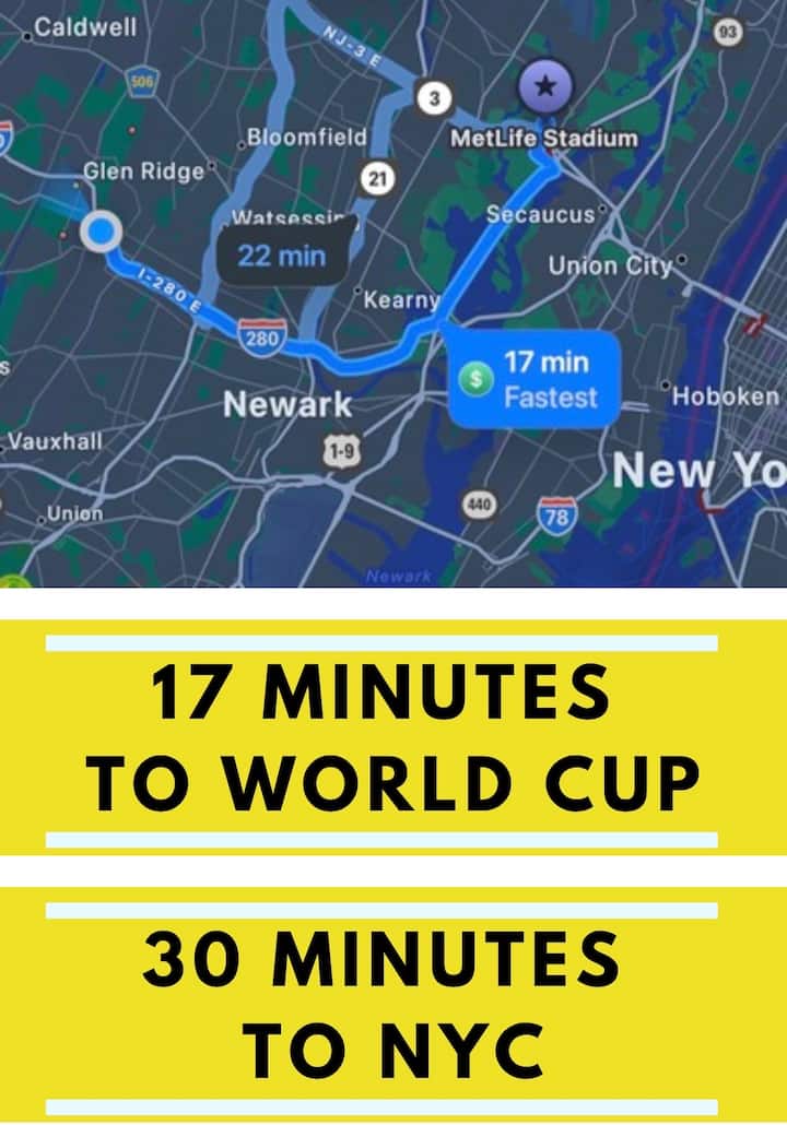 15 Min Fifa World Cup Sleeps 6-8. Hot Tub. Parking - Montclair, NJ