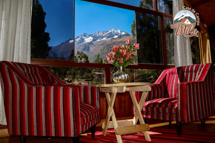 Andean Retreat With Pool And Glacier & River Views - Urubamba