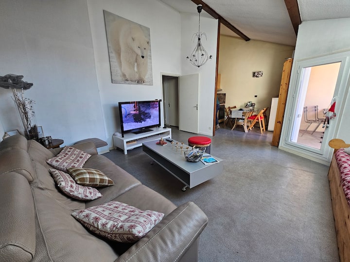 T2 Duplex- 300m Télécabines -Balcon- Vue Montagne- - Montgenèvre