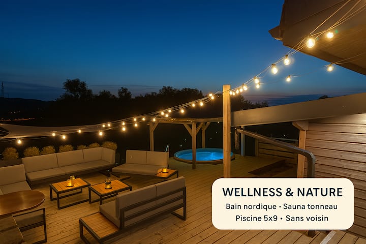 100% Nature Rare Chalet Sans Voisin Luxe Sauna… - Lac Blanc