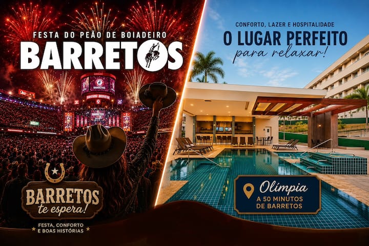 Flat Em Hotel Cidade Olímpia (Próx Barretos) - Olímpia