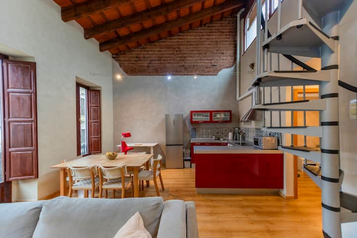 Period 2 Bedroom Loft With Roof Terrace - El Saler