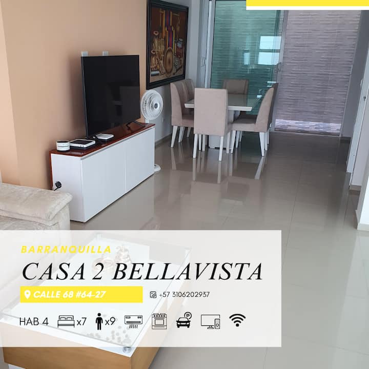 Casa Amoblada 4 Cuartos  Bellavista Barranquilla - Barranquilla