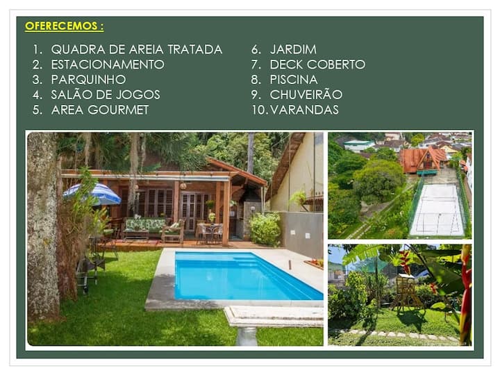 "House With Pool, Sand Court, And Much More!" - Petrópolis
