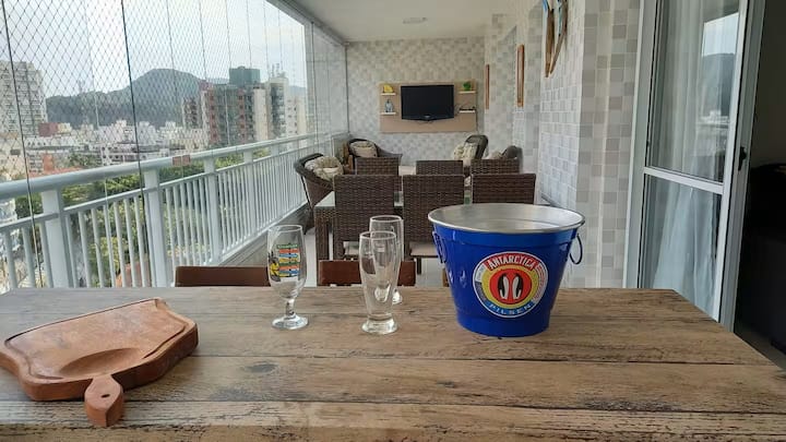 Assista A Copa Apê C/churrasqueira A 50mts Praia - Brazil