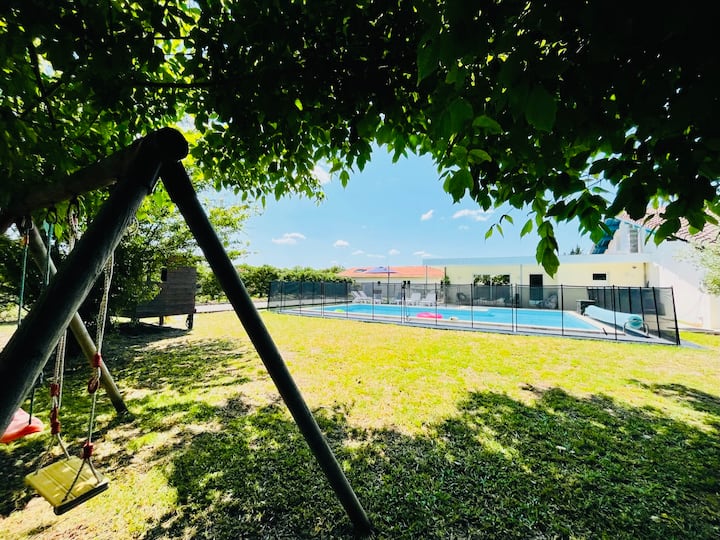 Villa Du Vieux Bourg Pour 15 Pers Avec Piscine - Audenge