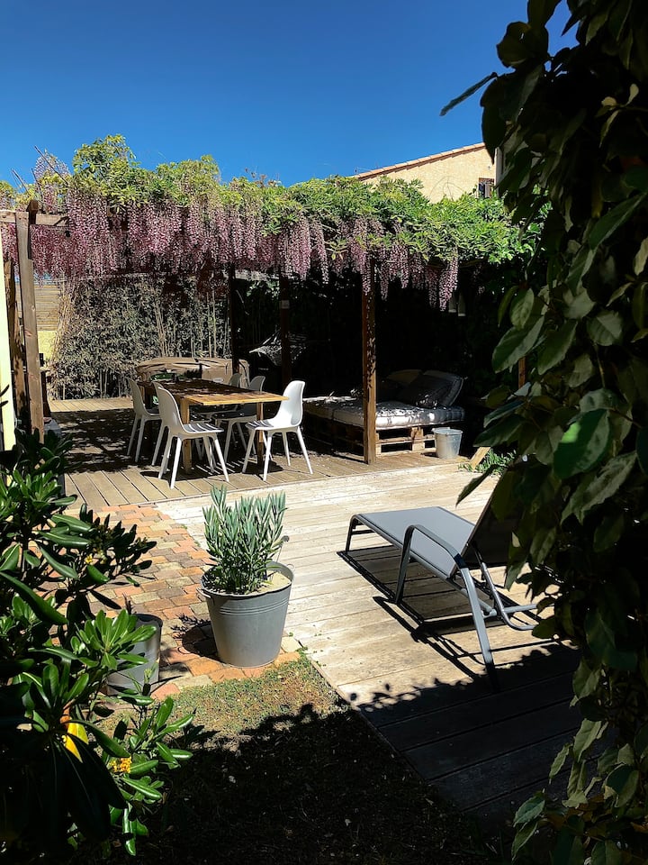 Appartement Climatisé, Proche Plage, Grand Jardin - Marseillan