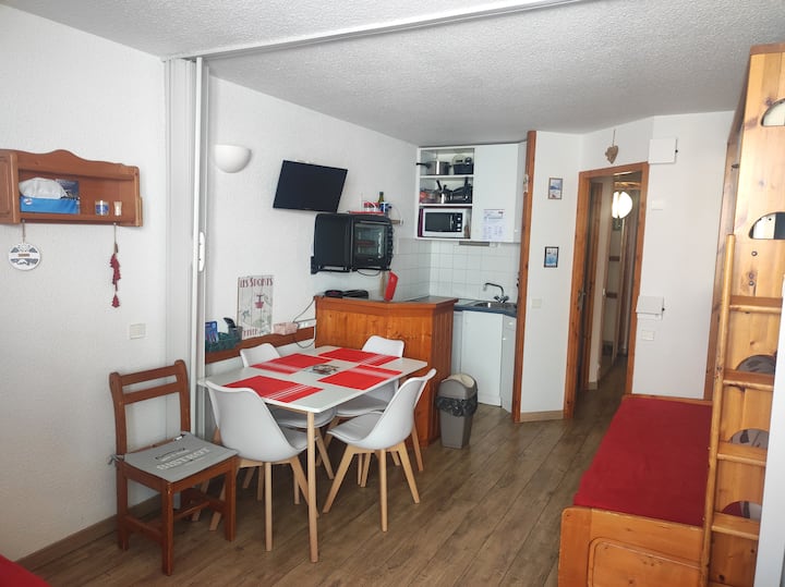 Studio La Plagne Aime 2000,orienté Sud, Vue Pistes - Mâcot-la-Plagne