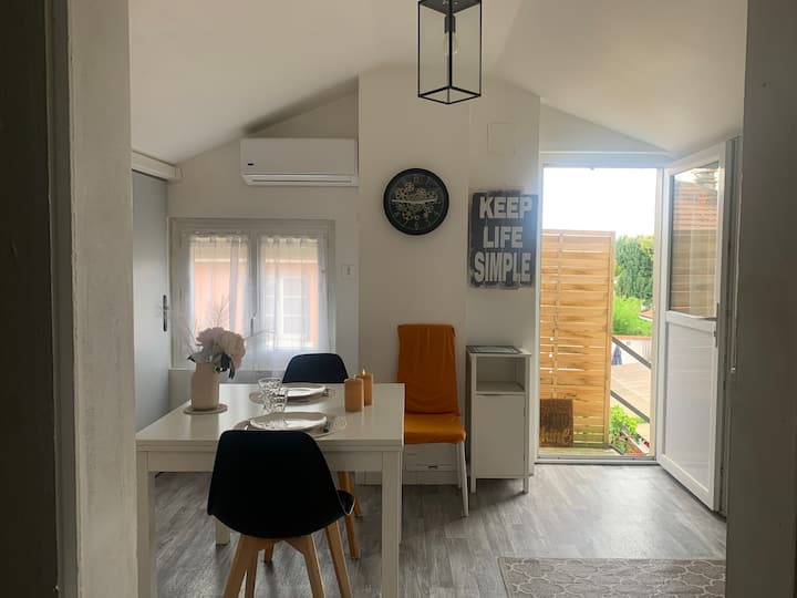 T1bis Style Loft
2
4pers
Thermes
40km Pist Ski - Tarbes