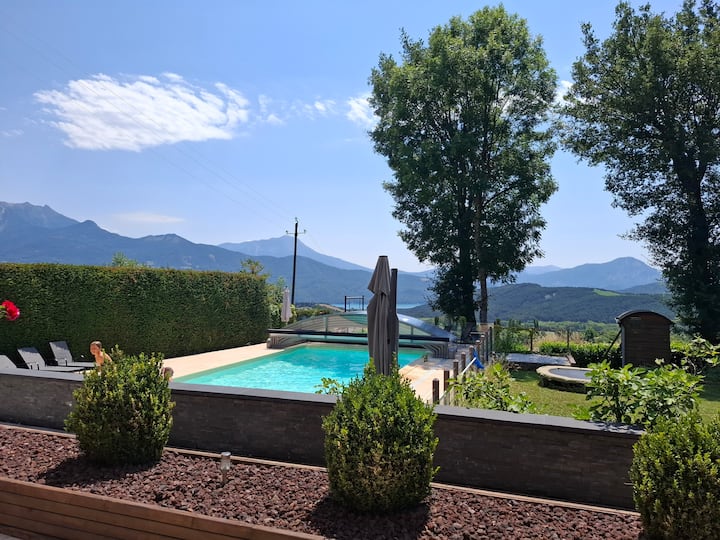 Charmant T3 Vue Lac, Terrasse Et Accès Piscine - Chorges