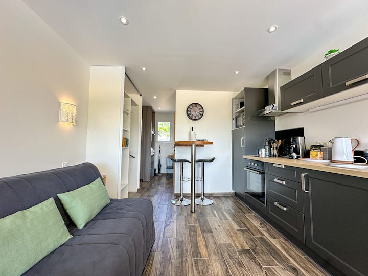 Studio Cosy Vue Mer Et Piscine Commune - Guidel