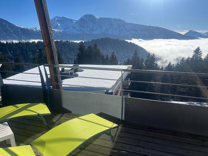 Appart + Terrasse 4 Pers (6 Possible) Piscine+s+j - Chamrousse