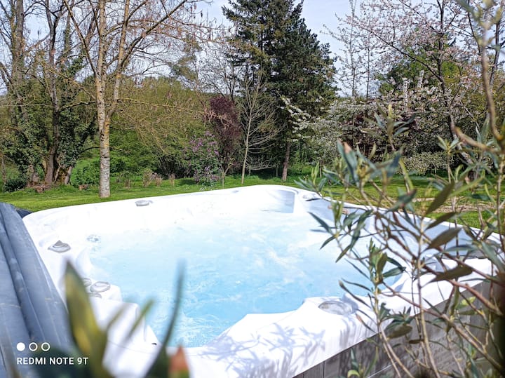 Spa, Piscine Chauffée, 3 Ch, 3 Sdb, Calme Nature - Marne
