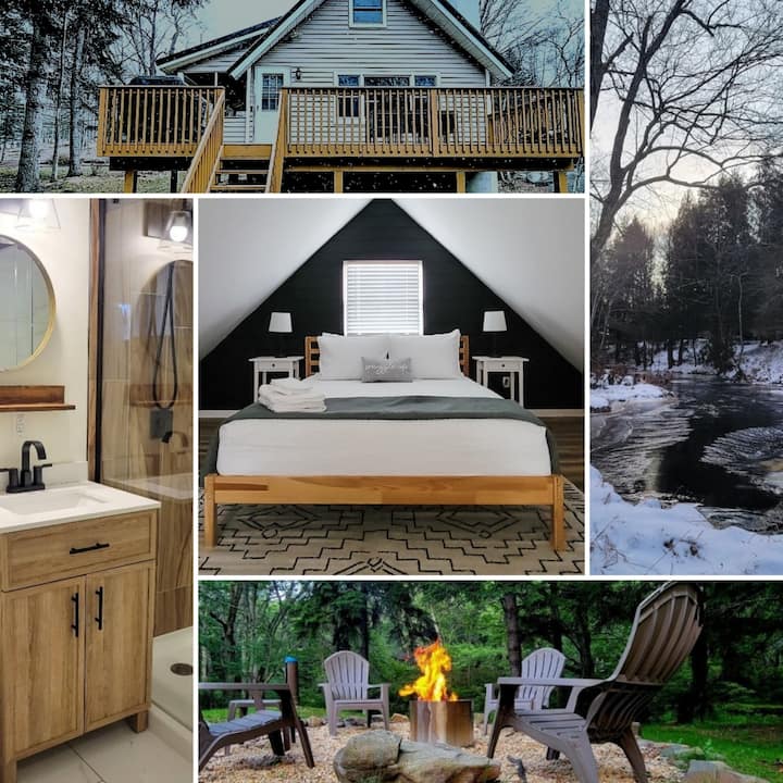 Creekside Cabin + Short Walk To Lake & Pool - Pocono Pines, PA