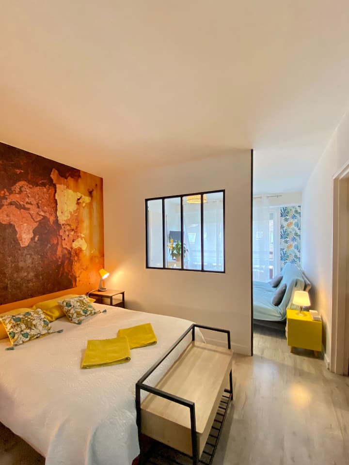 Superbe Appartement Proche Mer + Balcon + Parking - Houlgate