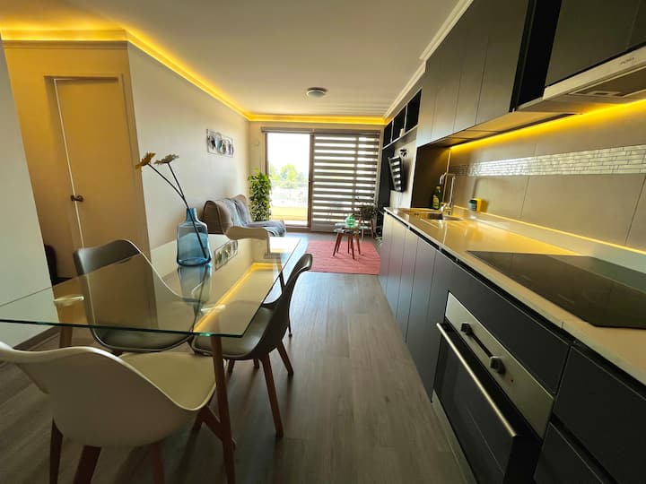 Moderno Dpto. Equipado Con Excelente Ubicación - Los Angeles, Chile