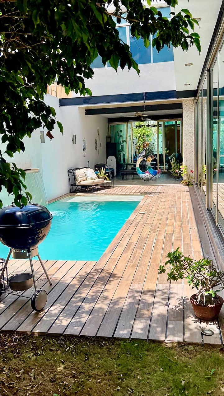 Casa Aqua•moderno Oasis Con Alberca Para Relajarse - Merida