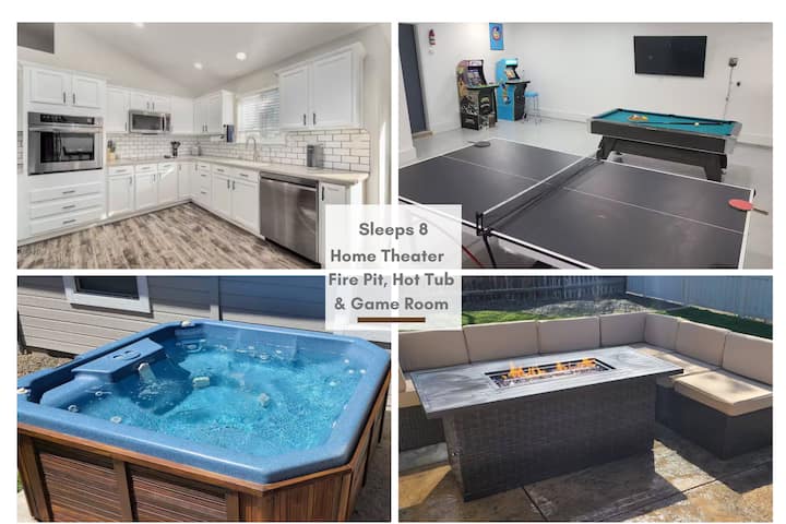 Modern Farmhouse-hot Tub, Fire Pit & Game Room - Caldwell, ID