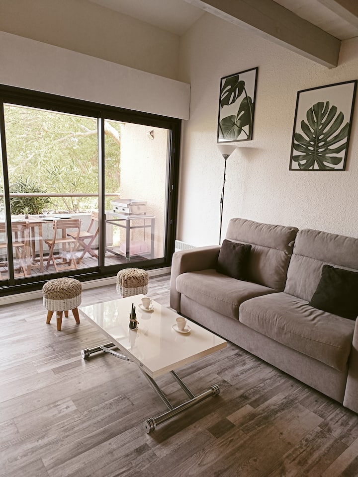 Appartement 6 Pers, Piscine, Proche Mer - Saleilles