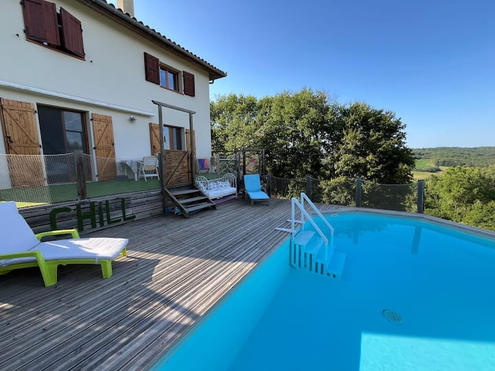 Villa Avec Piscine, Terrain De Pétanque Au Calme - Salies-du-Salat