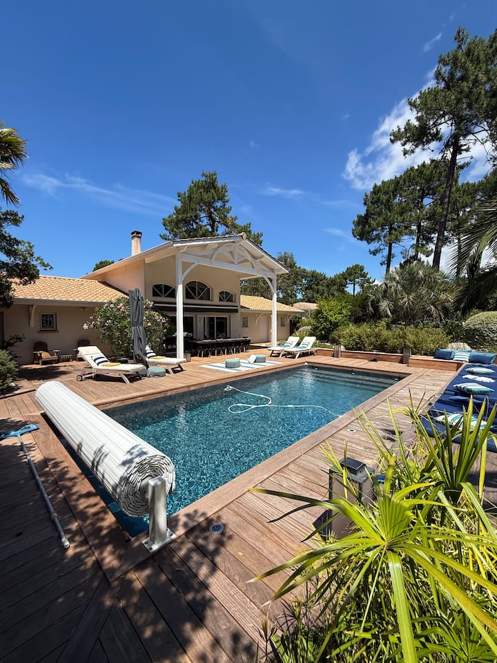 Sublime Villa Entre Bassin Et Océan Avec Piscine - Cap Ferret