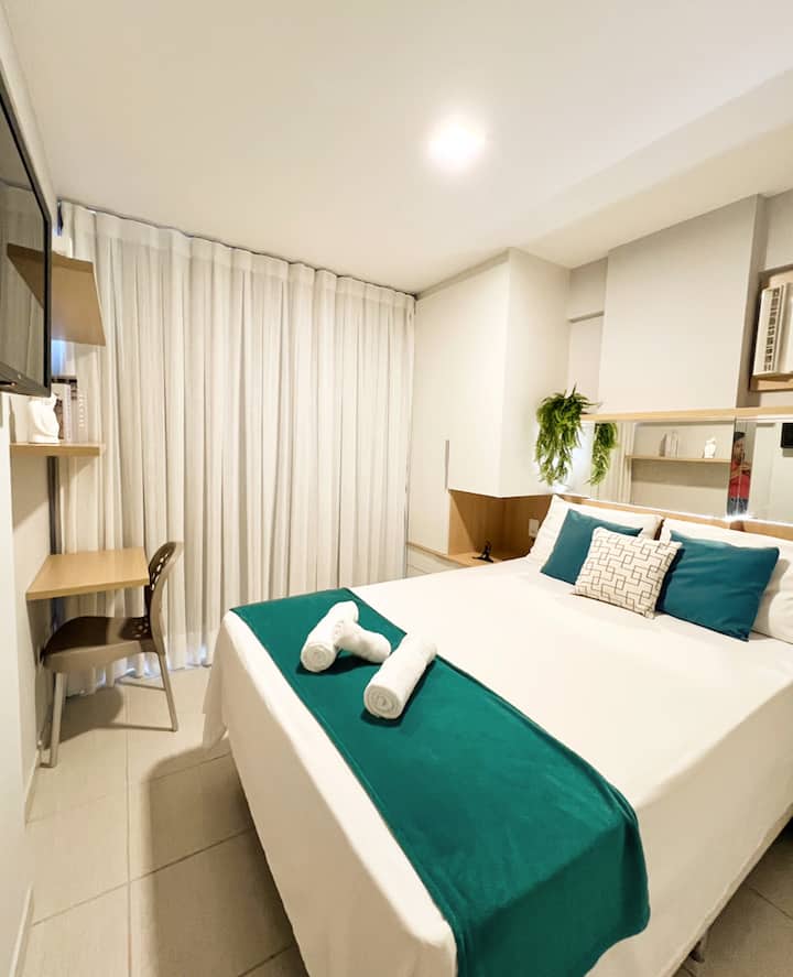 Apê Completo+piscina Na Cobertura Próximo à Praia - Maceió