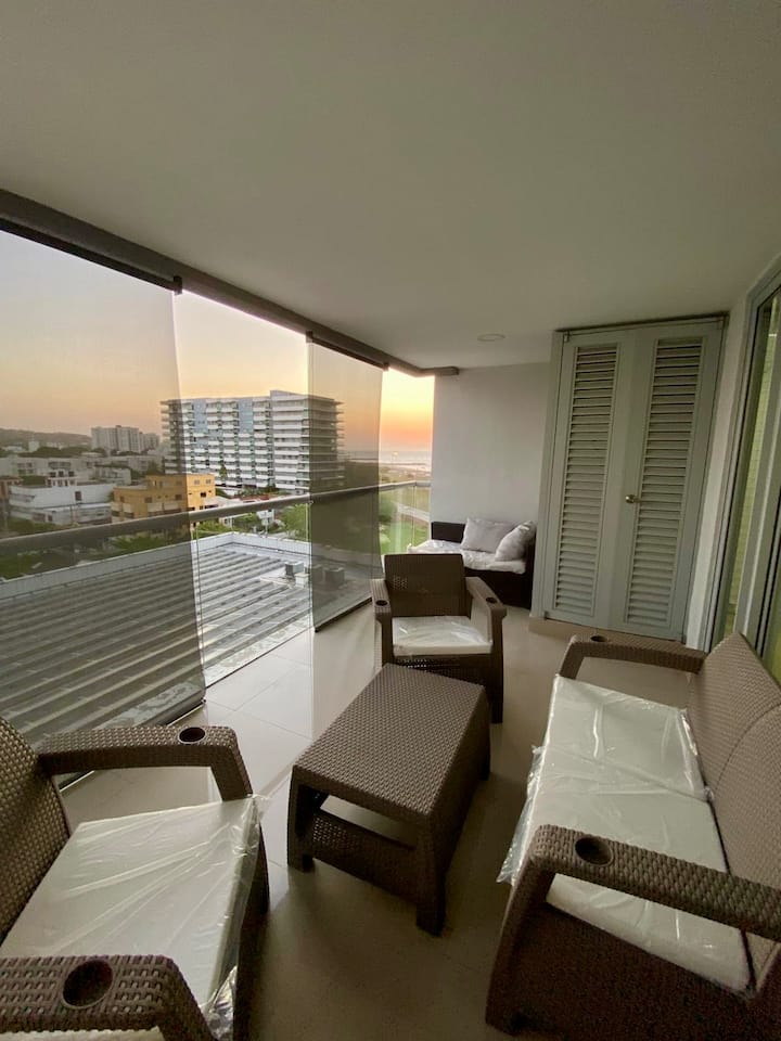Apartamento Con Vista Y Cerca Al Mar En Cartagena - Cartagena