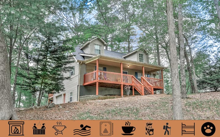 2800sqf Forest Retreat|8min To City|firepit|hottub - Ellijay