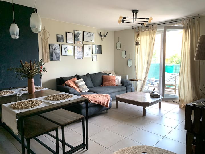 Cosy Et Spacieux T2 Avec Jardin Et Parking - Villefranche-sur-Saône