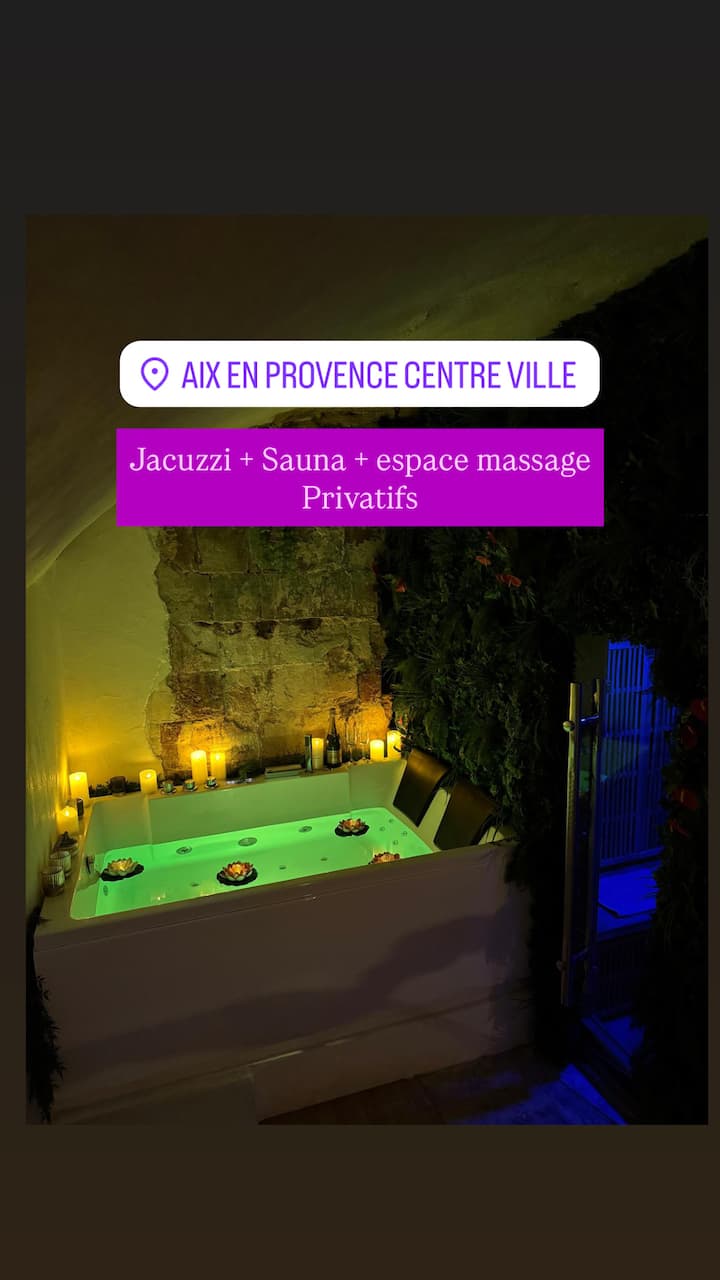Moment Aixois
Centre Historique.
Jacuzzi Sauna - Aix-en-Provence