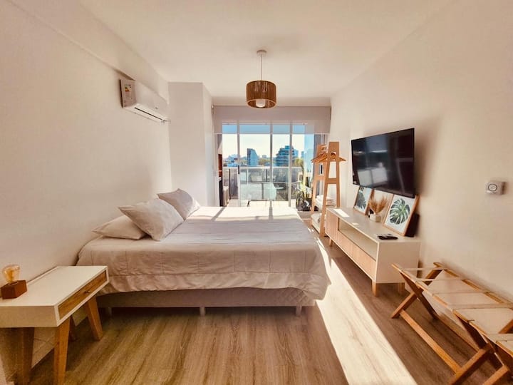 Estudio Moderno En Palermo Con Balcón & Parrilla - Argentina