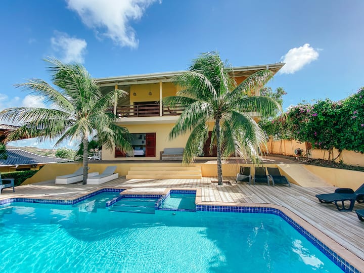 ¡Gran Villa Con Piscina Privada Y Una Vista Impresionante Sobre El Agua Española! - Curaçao
