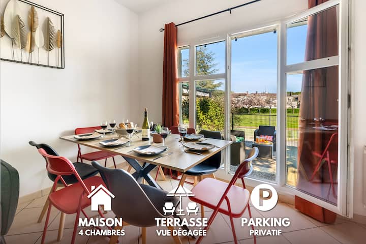 Maison • Terrasse • 4 Chambres • Parking - Essonne