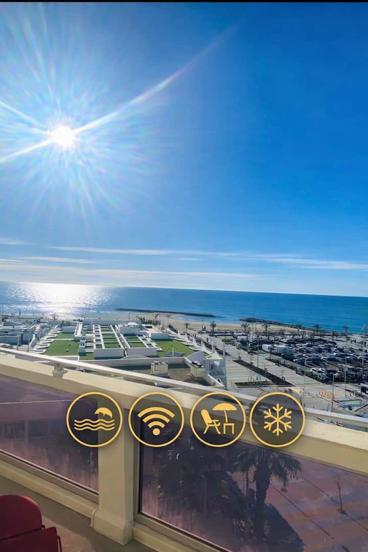 Magnifique T2 Vue Mer Clim Wifi - La Grande-Motte