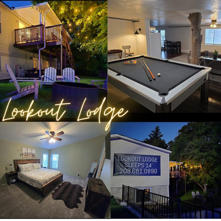 Lookout Lodge Behind Main St Pooltable Deck Views! - Lava Hot Springs, ID